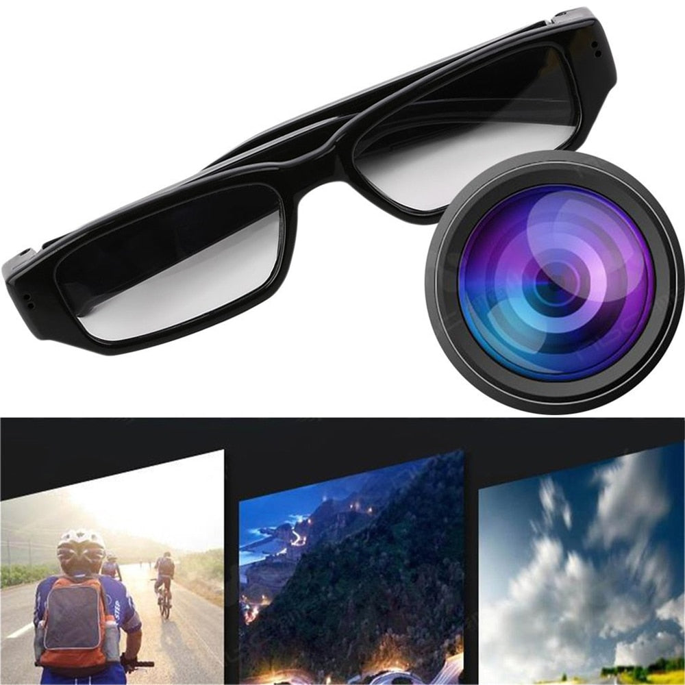 Lightweight Riding Camera Smart Glasses Video Recorder 720P HD Driving ...